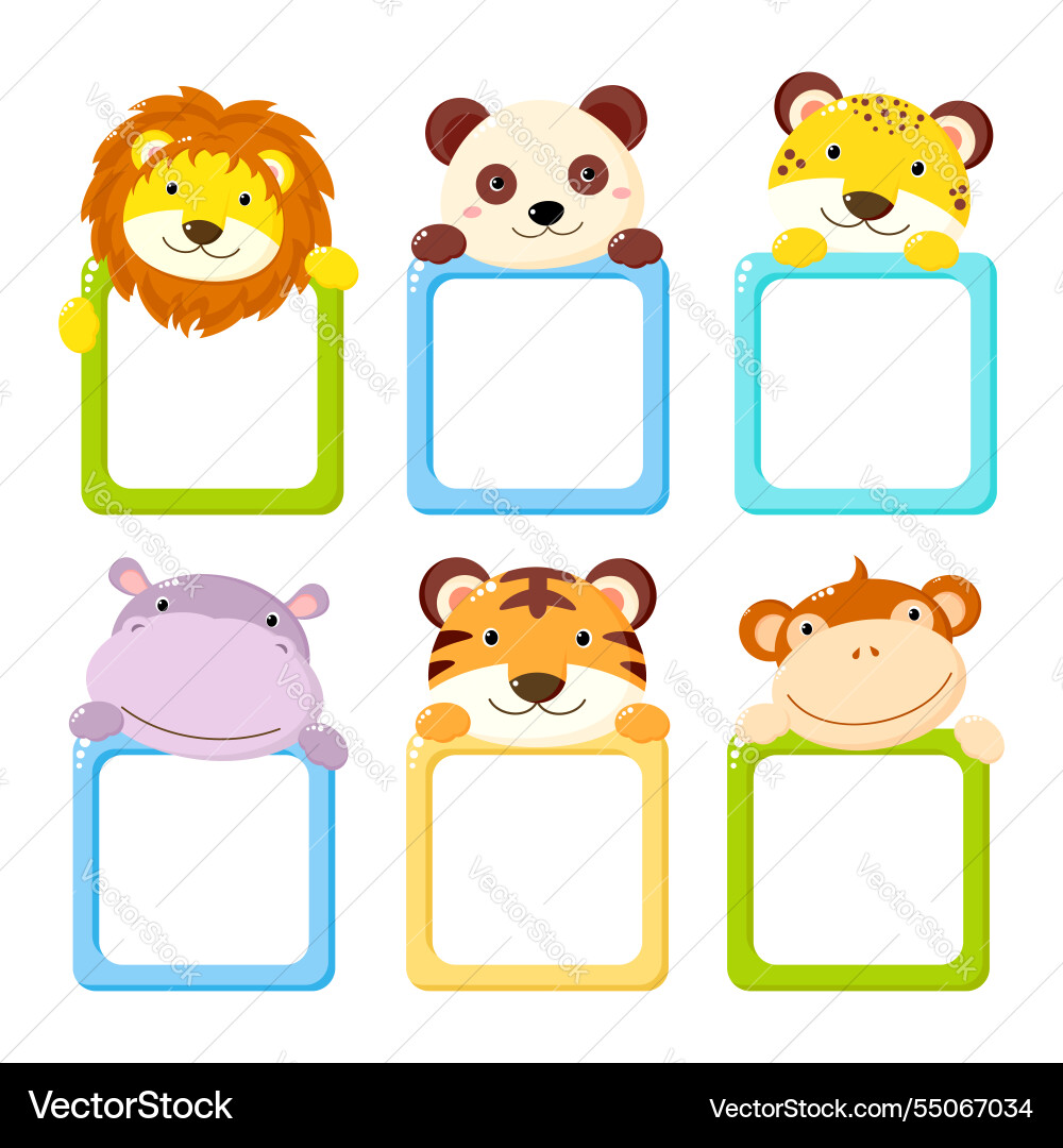 Decorative template frame sticker label Royalty Free Vector
