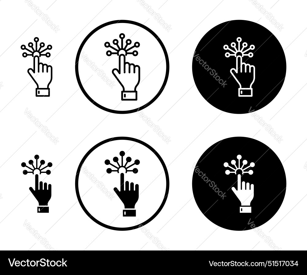 Interactive icon Royalty Free Vector Image - VectorStock