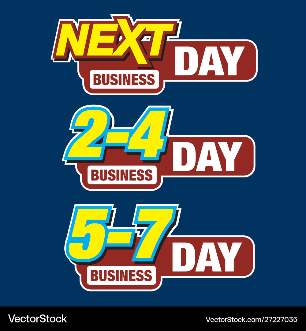 Business delivery time Royalty Free Vector Image
