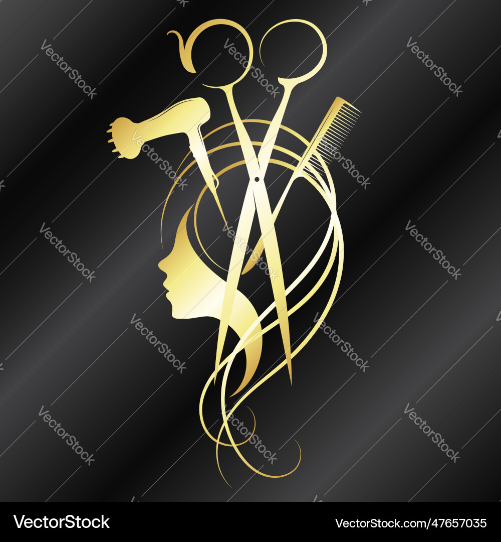 Scissors And Comb Logo