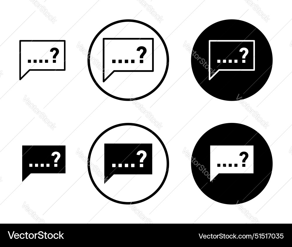 Interrogation icon Royalty Free Vector Image - VectorStock