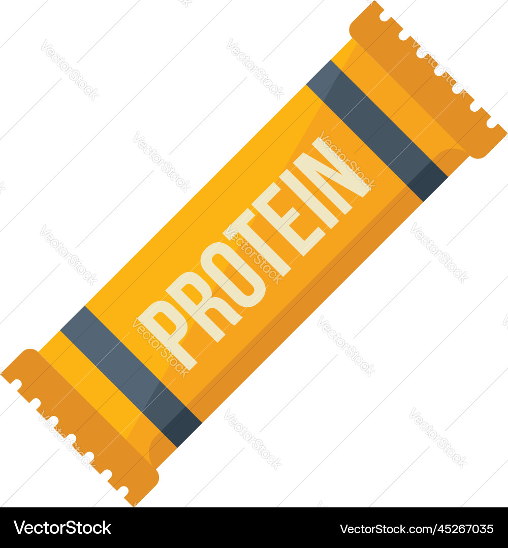 Muscle protein icon flat sport bar Royalty Free Vector Image