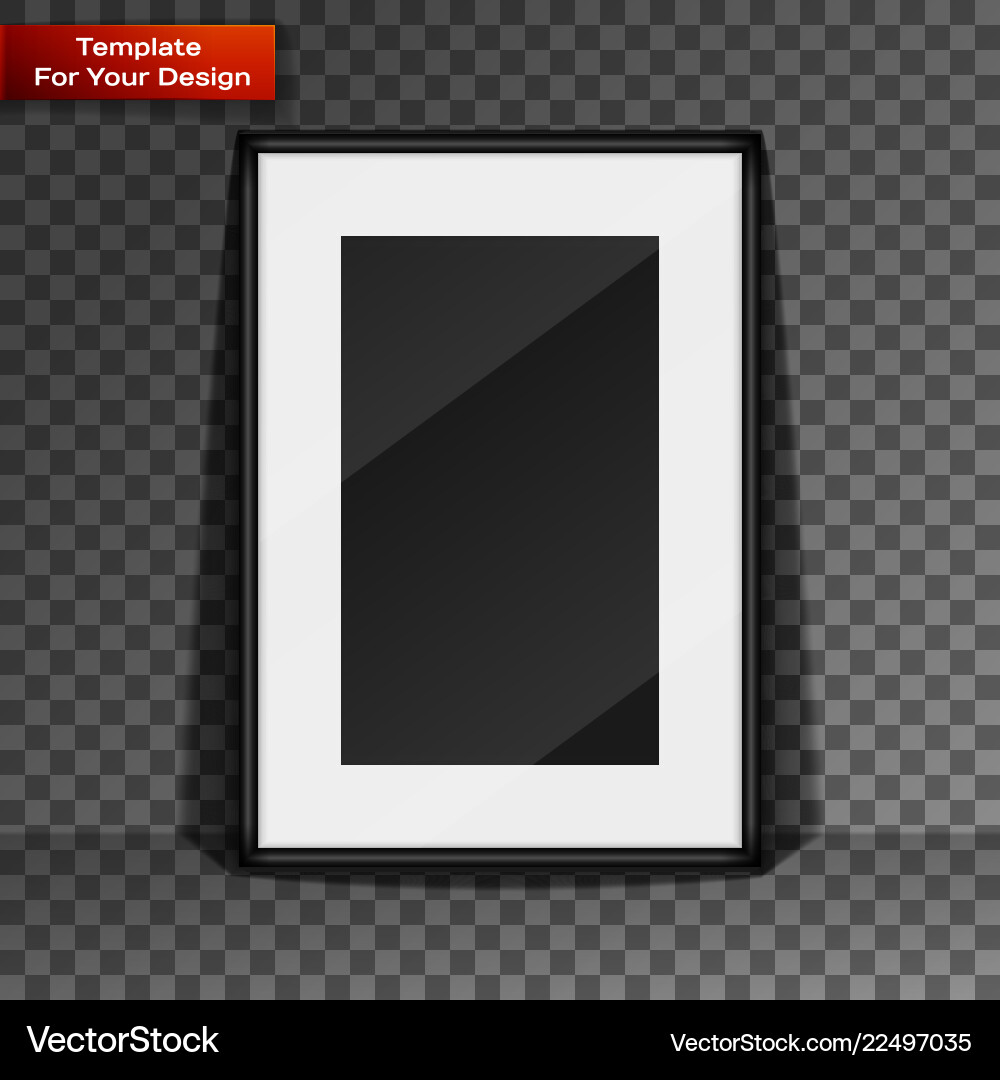 Realistic frame perfect for your presentations Vector Image