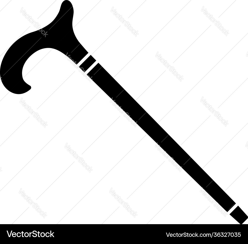 Walking stick icon Royalty Free Vector Image - VectorStock