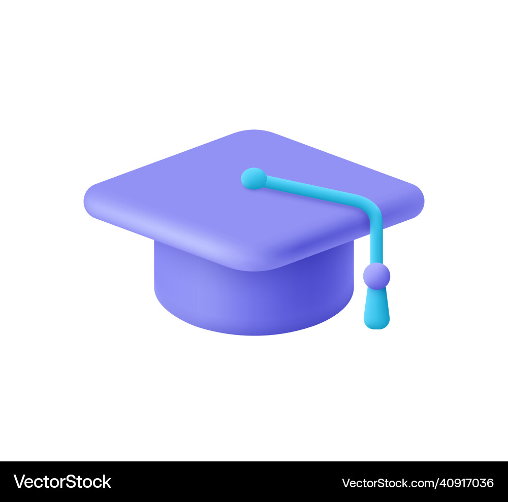 College Graduation Mortar Board Graduation Cap Vector Icon Graduation