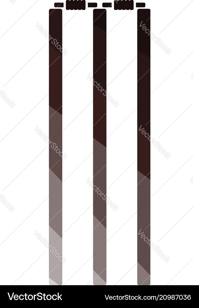 Cricket wicket icon Royalty Free Vector Image - VectorStock