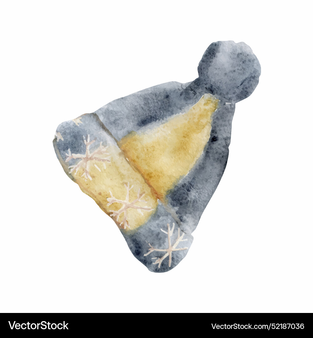 Hand drawn watercolor woolen striped blue indigo Vector Image