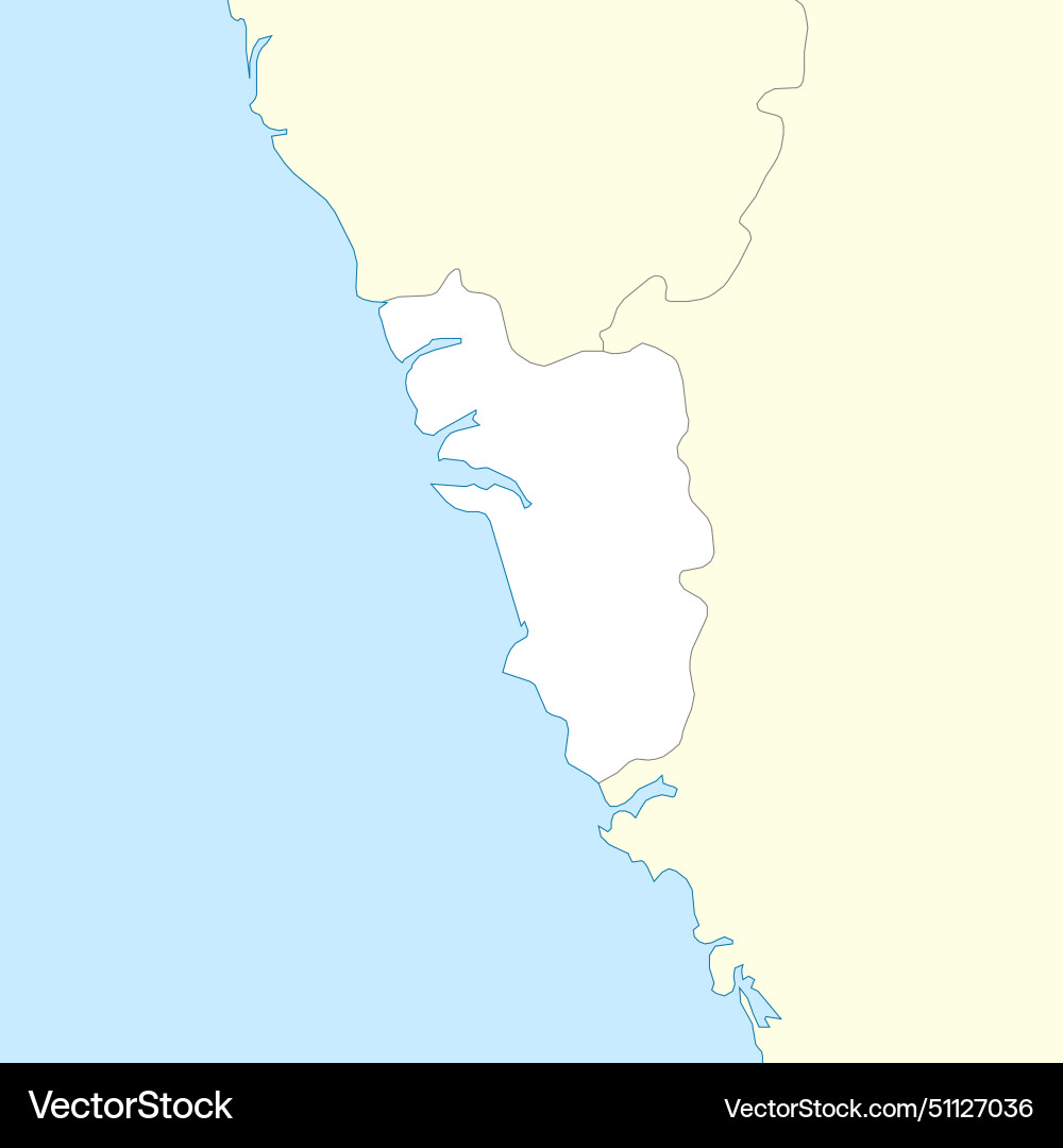 Location map of goa is a state india Royalty Free Vector