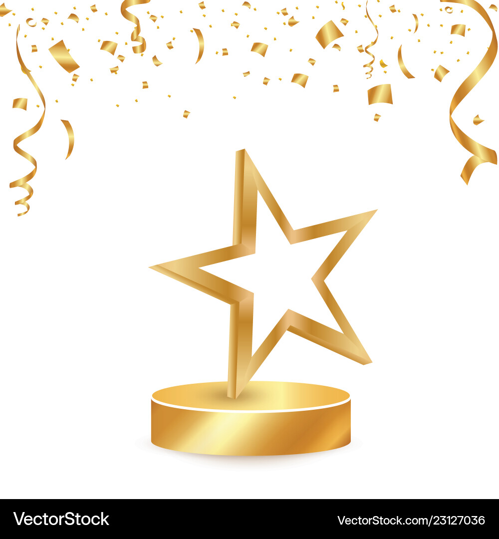 Winner background first place of competition Vector Image