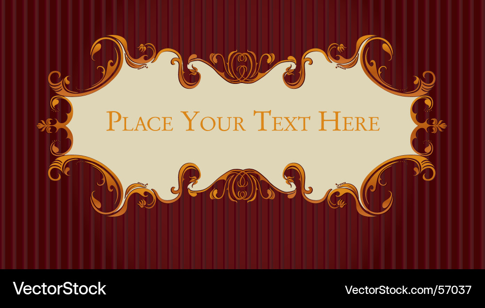 Vintage Floral Frame Royalty Free Vector Image