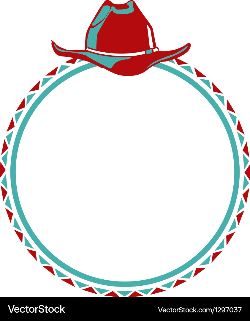 Western border Royalty Free Vector Image - VectorStock