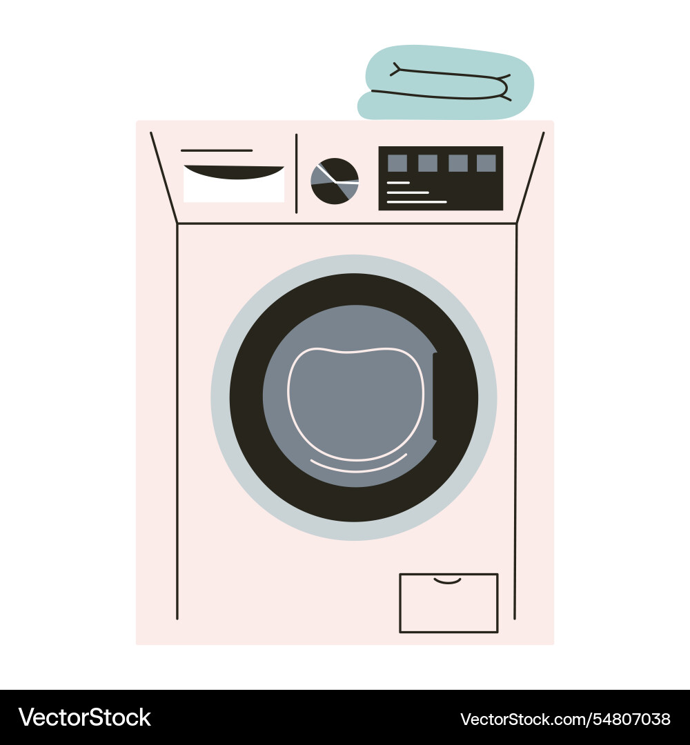 Modern washing machine Royalty Free Vector Image