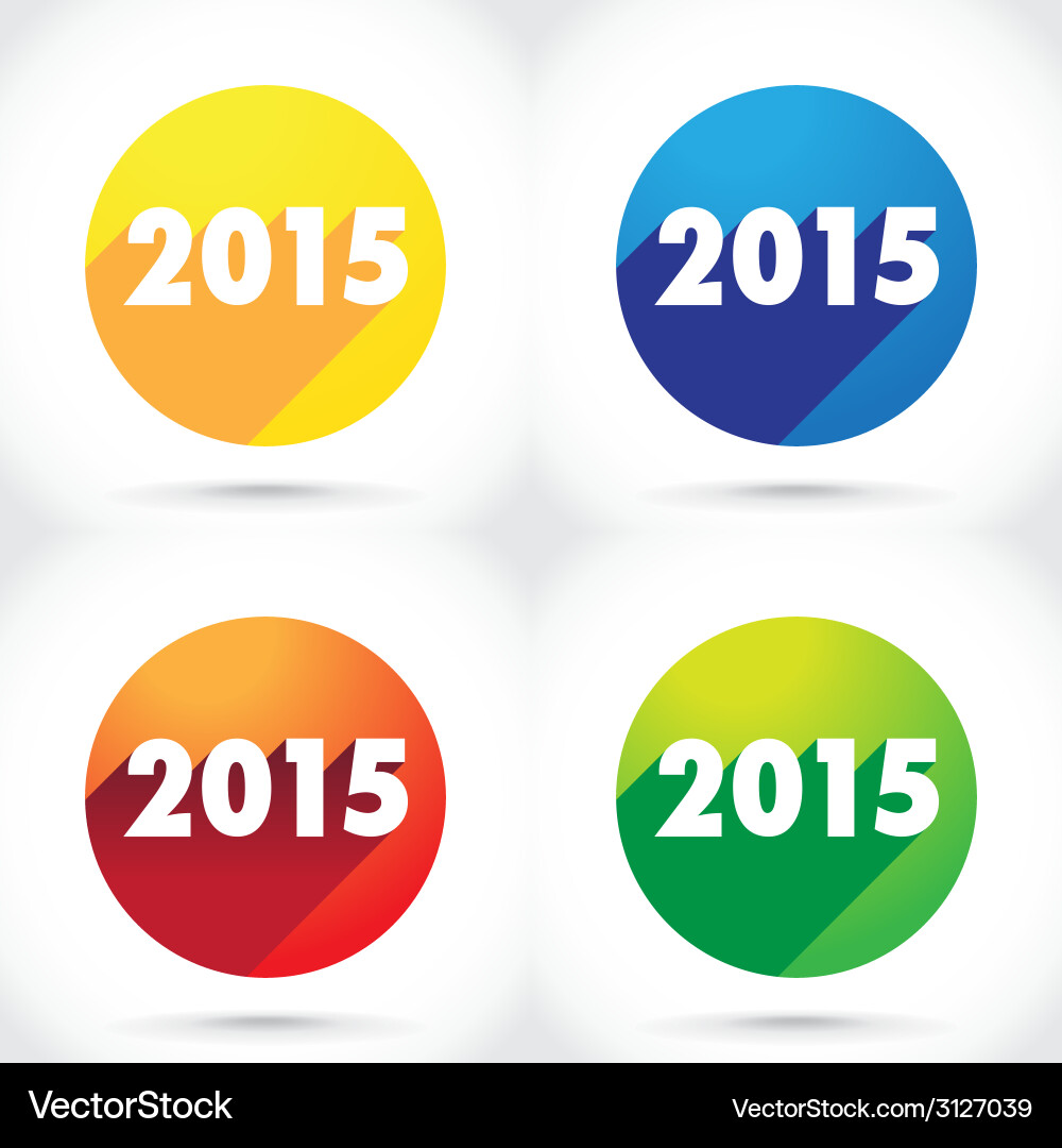 2015 theme Royalty Free Vector Image - VectorStock