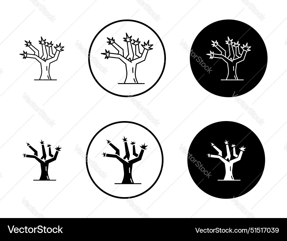 Joshua tree icon Royalty Free Vector Image - VectorStock