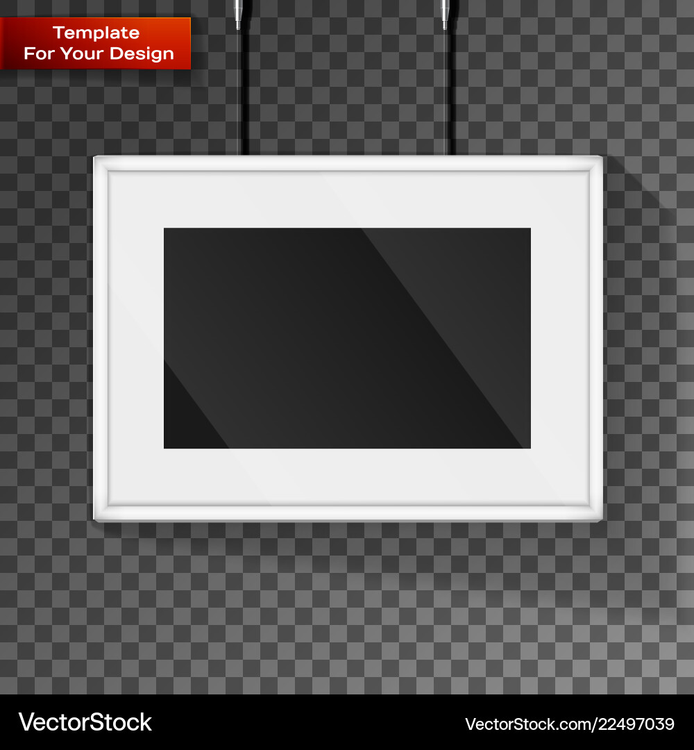 Realistic frame perfect for your presentations Vector Image