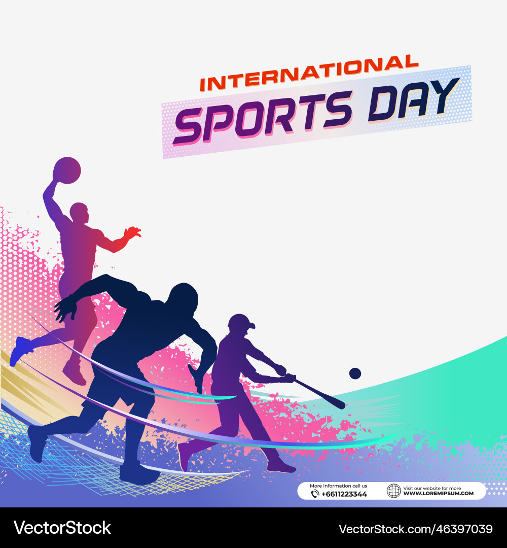 Sports day banner Royalty Free Vector Image - VectorStock