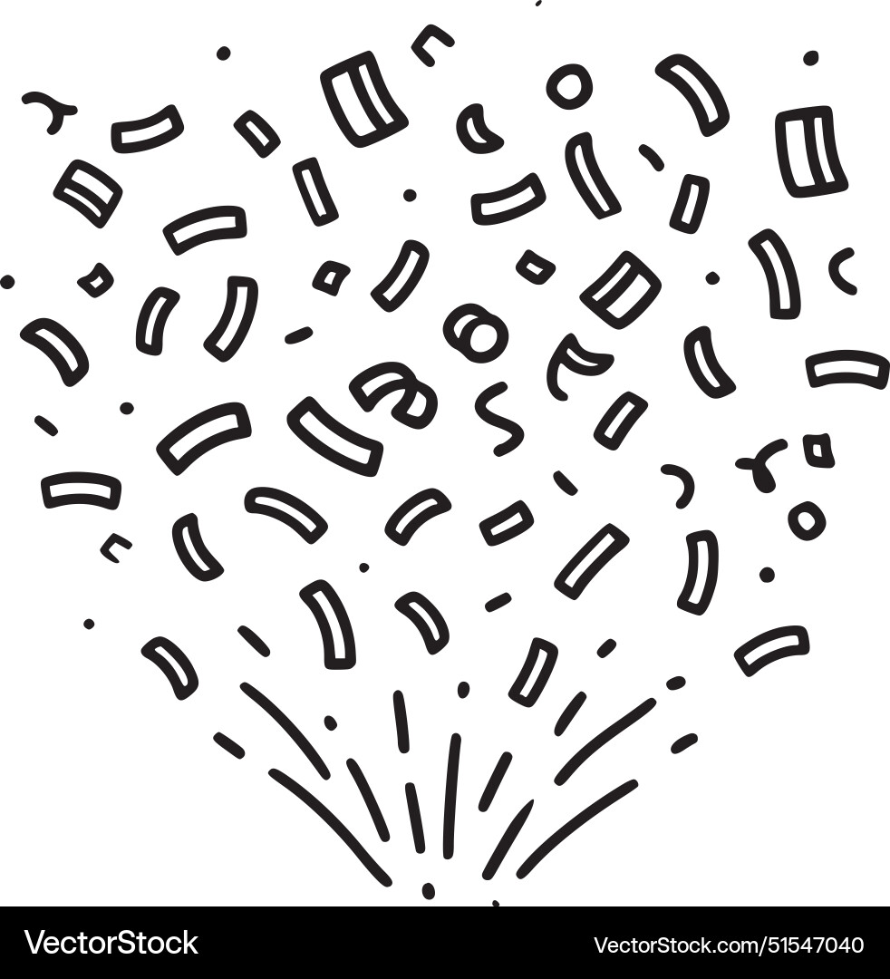 Confetti icons Royalty Free Vector Image - VectorStock