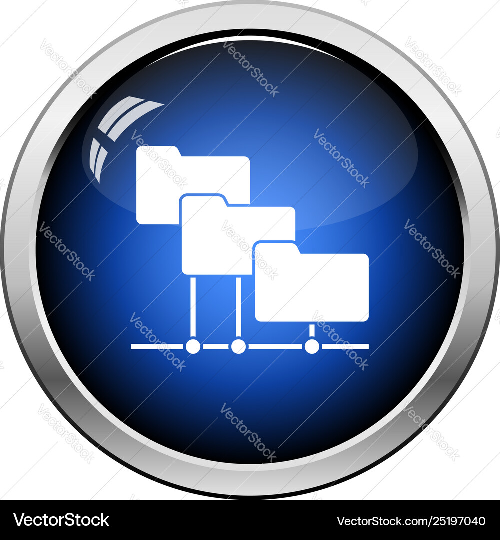 Folder network icon Royalty Free Vector Image - VectorStock