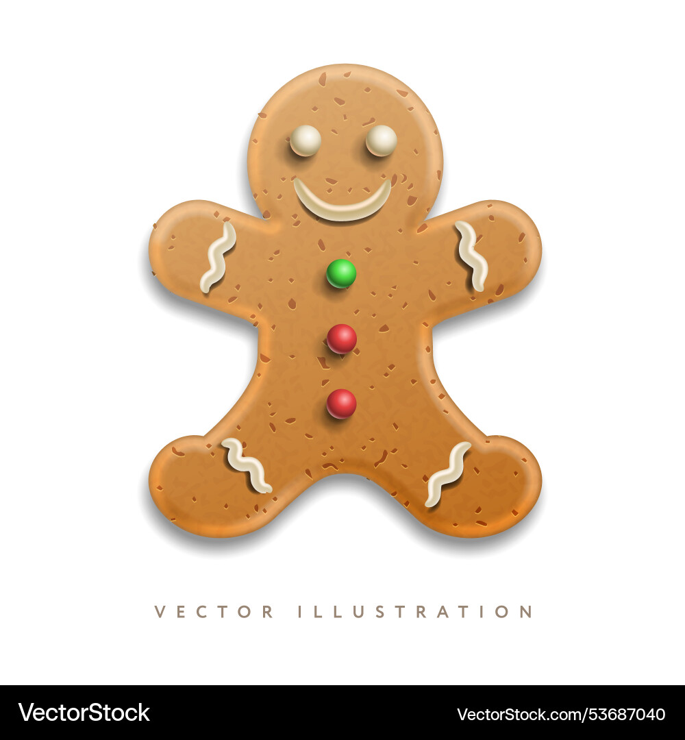 Gingerbread Man Character Cartoon Vector Images (over 1,500)