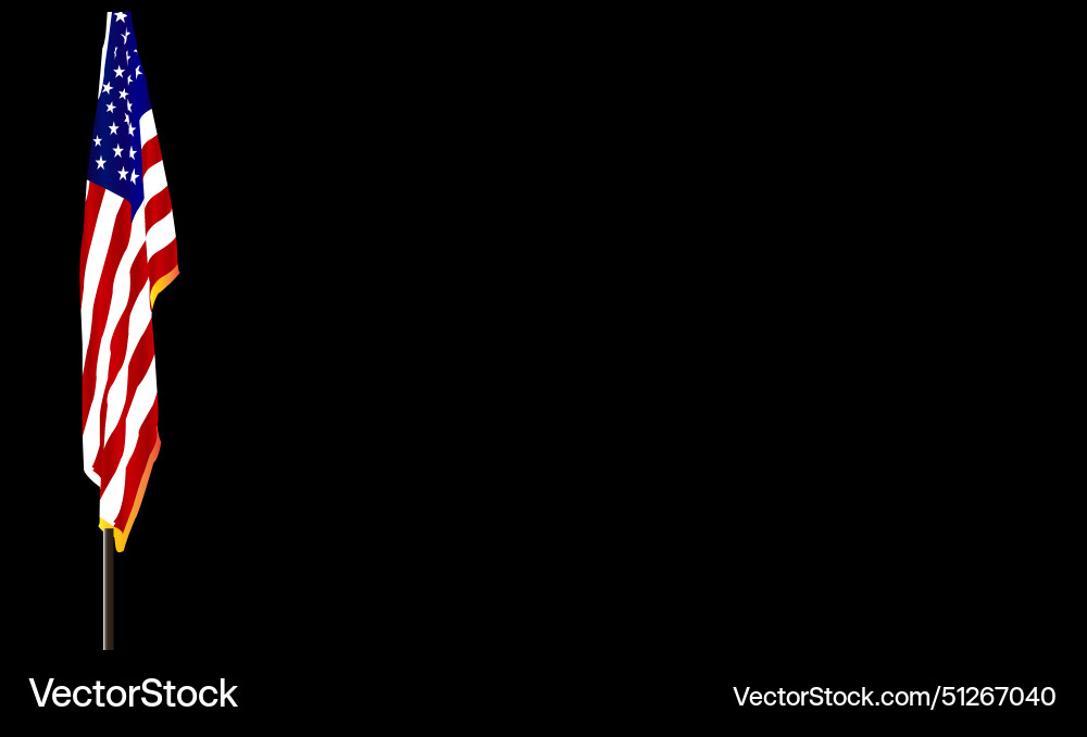 Honoring old glory flag day graphic design Vector Image