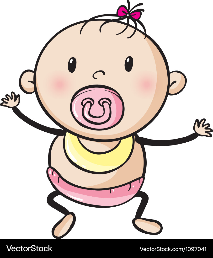 A baby Royalty Free Vector Image - VectorStock
