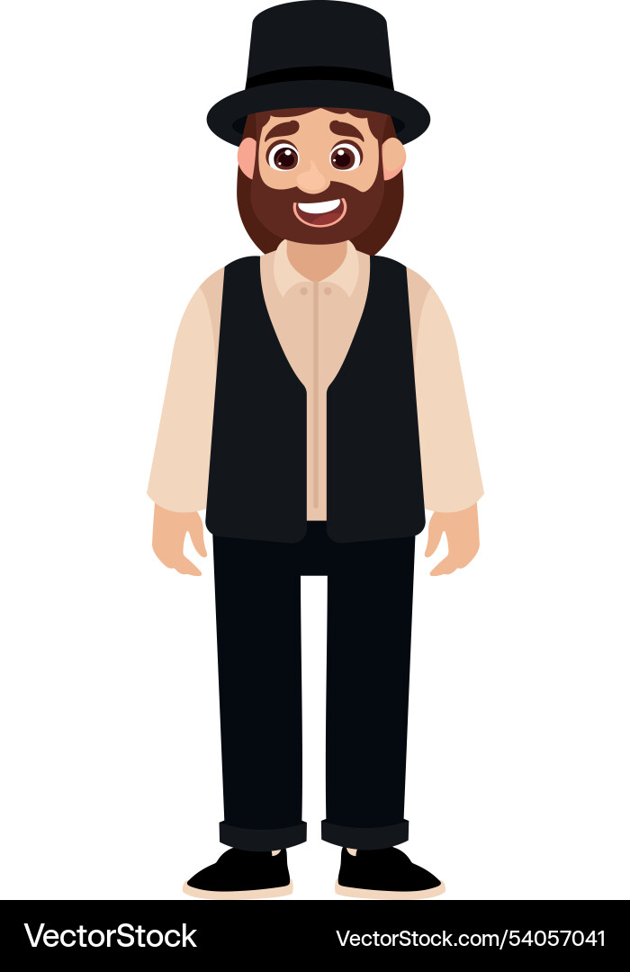 Amish man character Royalty Free Vector Image - VectorStock