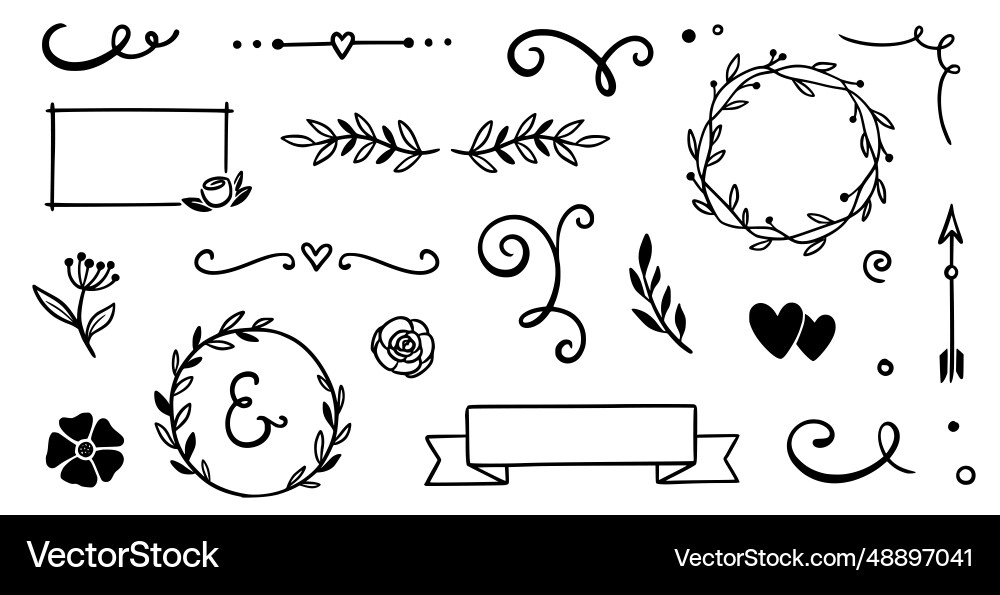 Floral Ribbon Frame - Vintage Style Royalty Free Vector