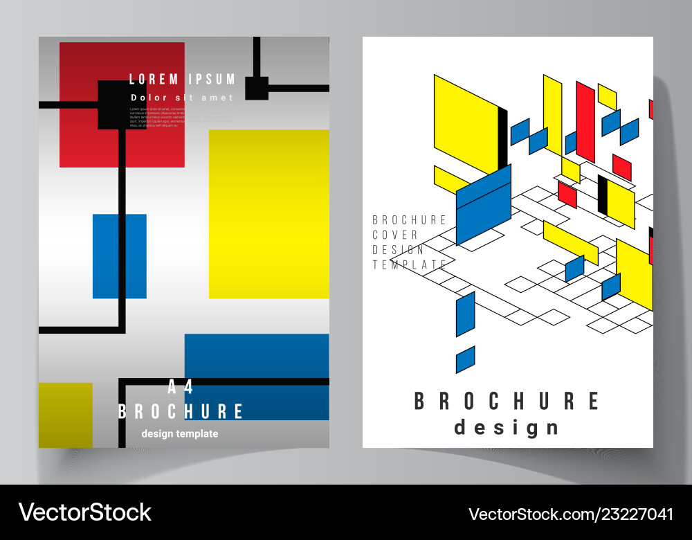 Layout of a4 format modern cover Royalty Free Vector Image