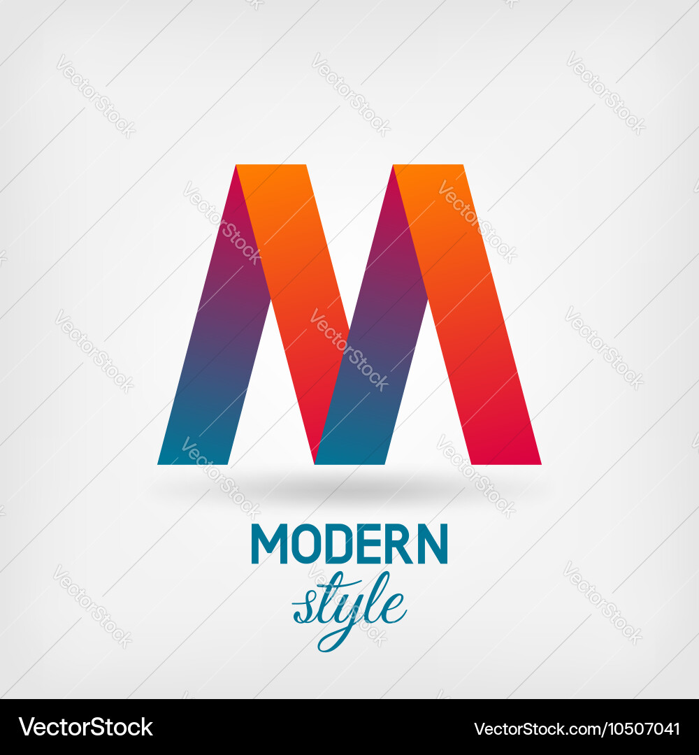 M letter design Royalty Free Vector Image - VectorStock