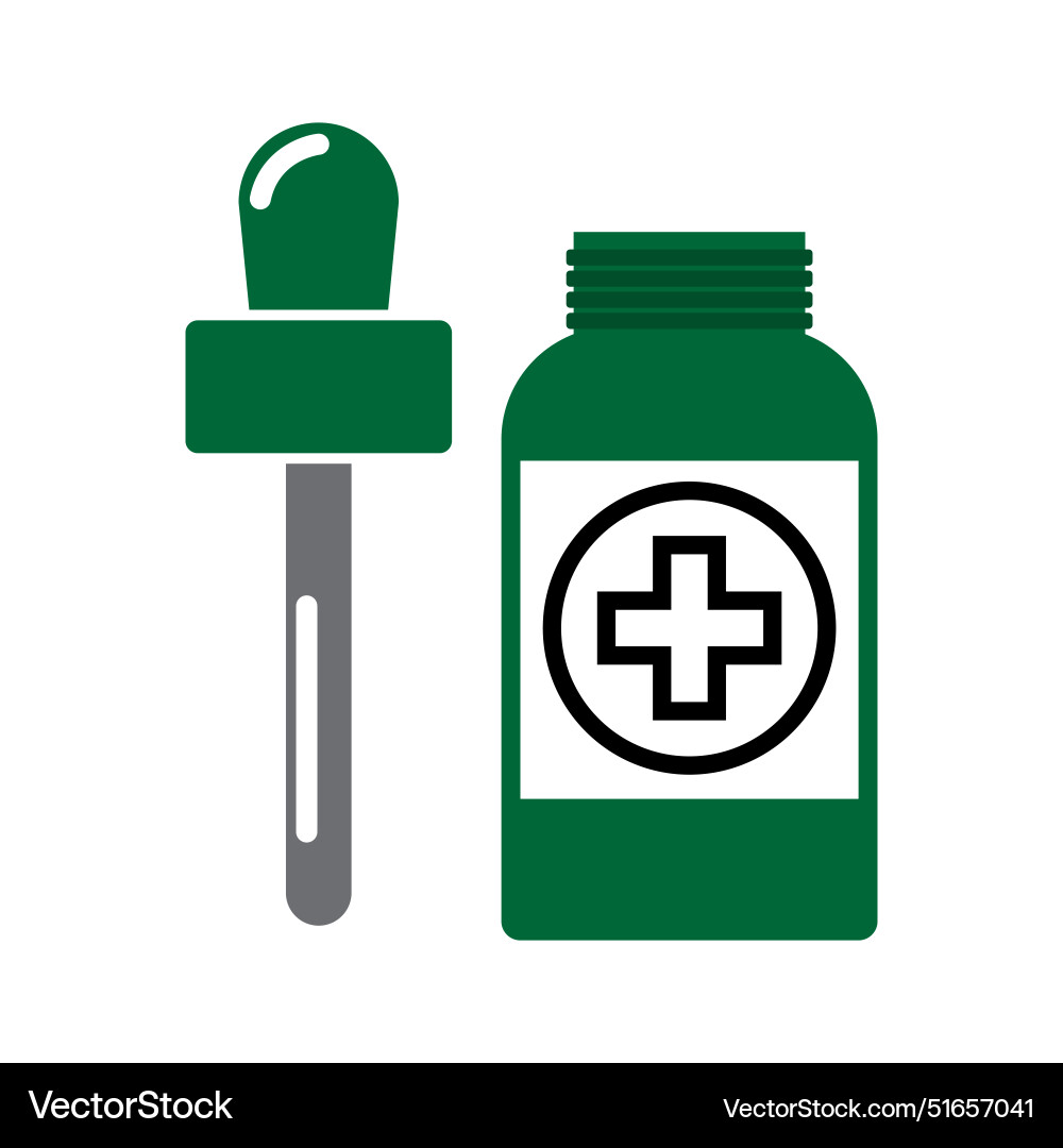 Medicine bottle icon Royalty Free Vector Image