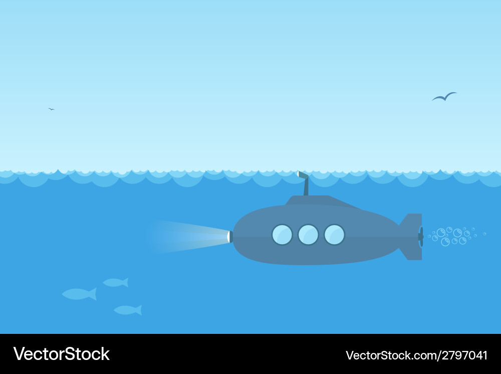 Submarine Royalty Free Vector Image - VectorStock
