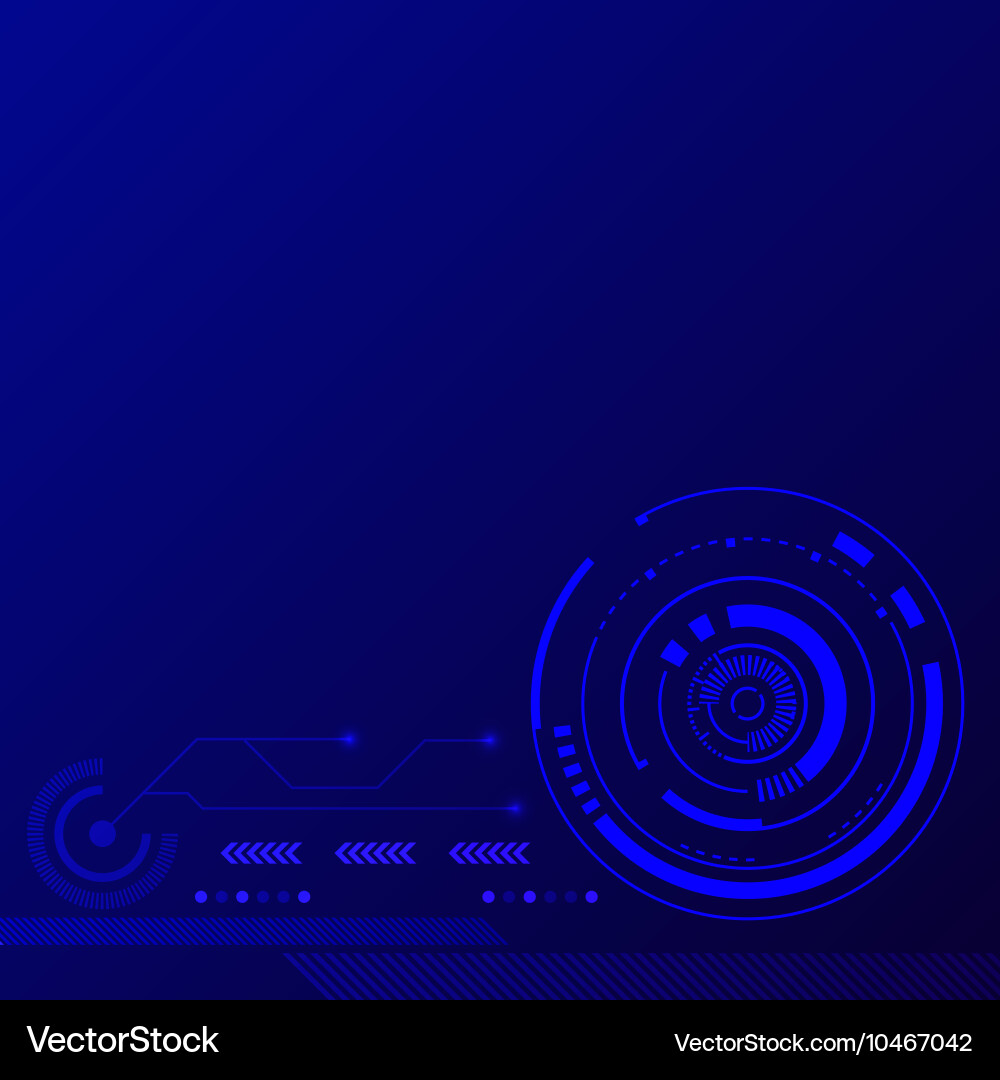 Abstract blue futuristic technology background Vector Image