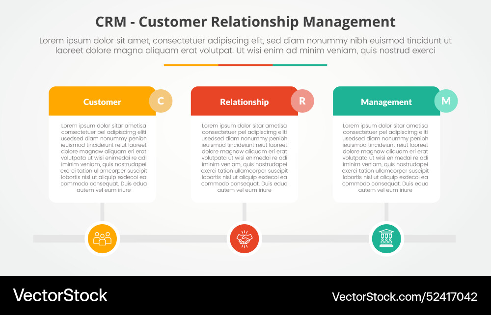 Crm customer relationship management infographic Vector Image