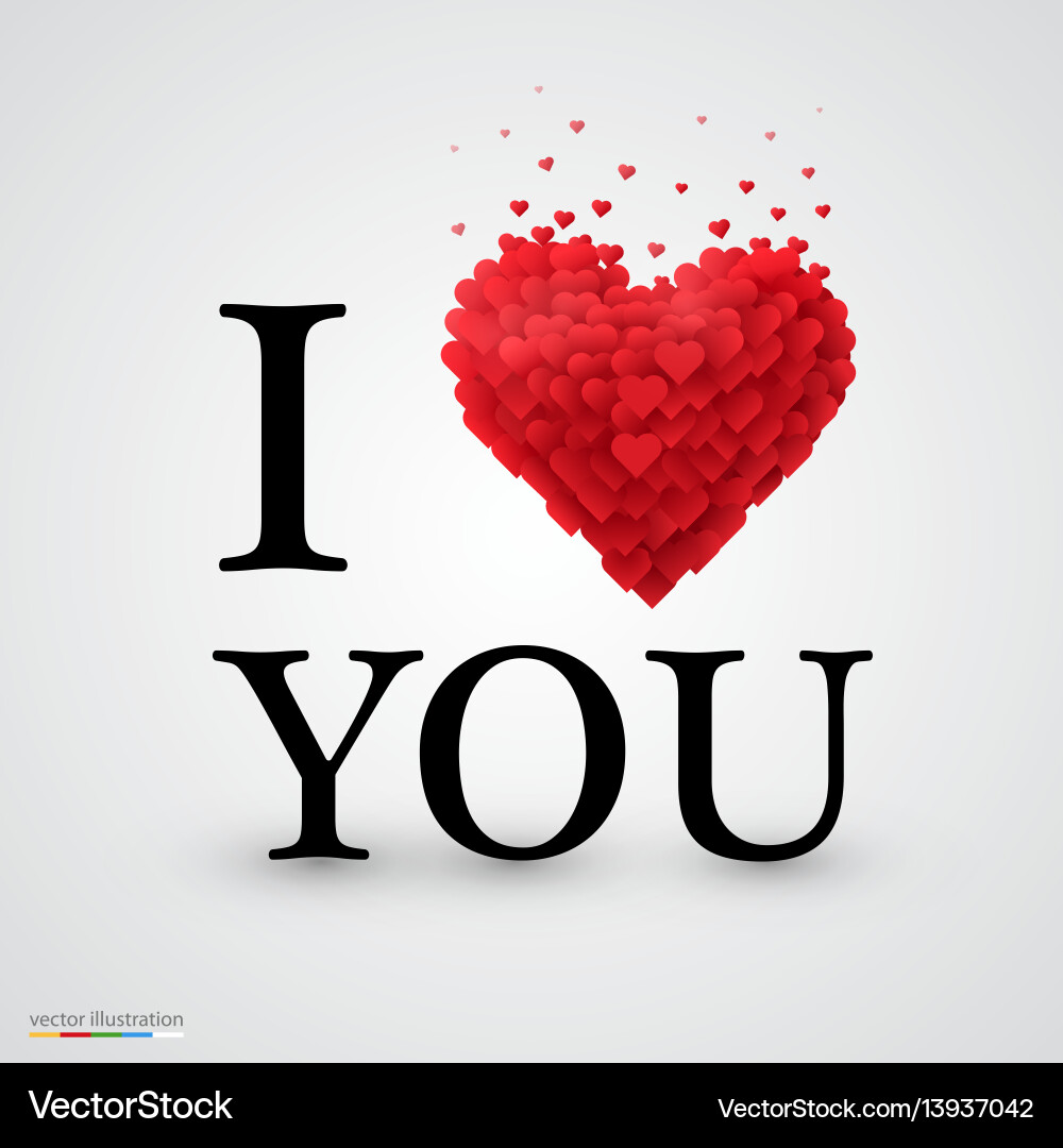 I love you Royalty Free Vector Image - VectorStock