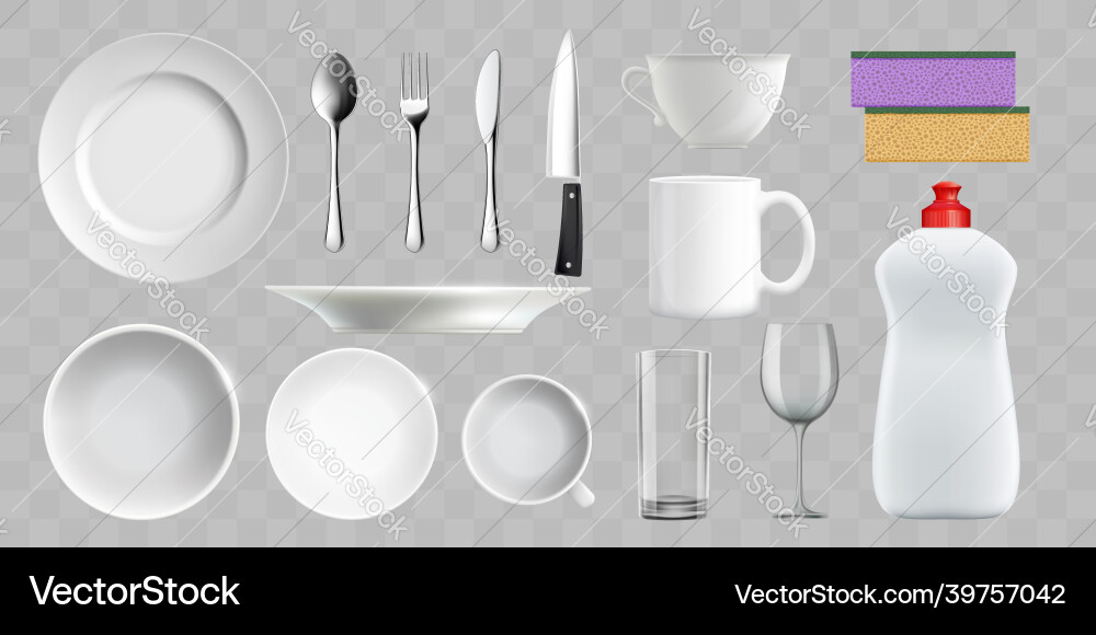 Kitchenware & Dishware Collection Royalty Free Vector