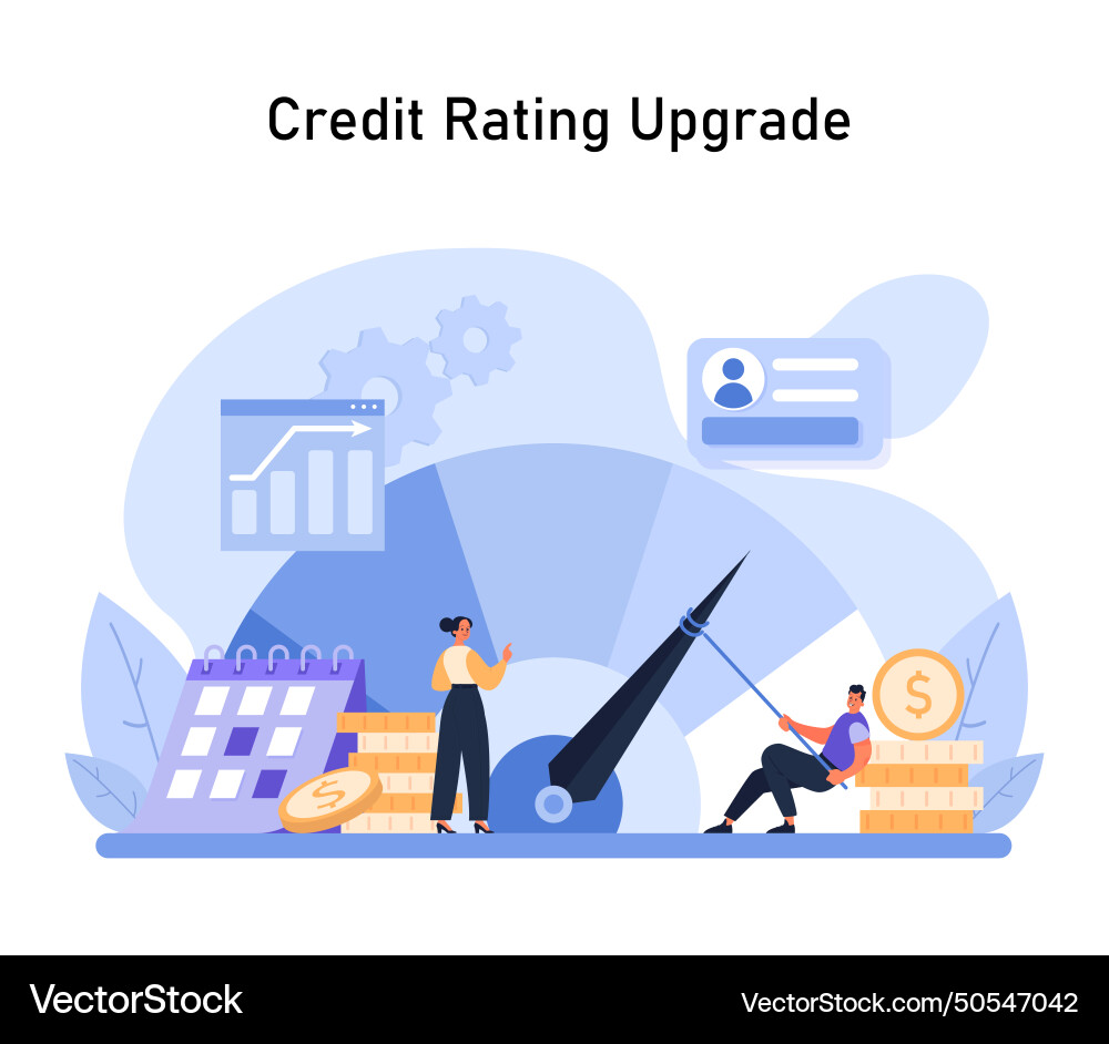 Visual representation of the effort to raise Vector Image