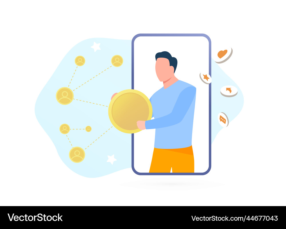 Affiliate marketing management cost effective Vector Image