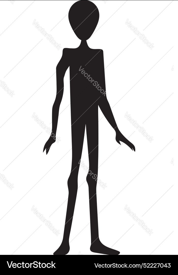 Cartoon capers elegant black stickman emblem ink Vector Image