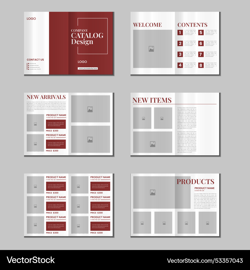 Catalog brochure design Royalty Free Vector Image