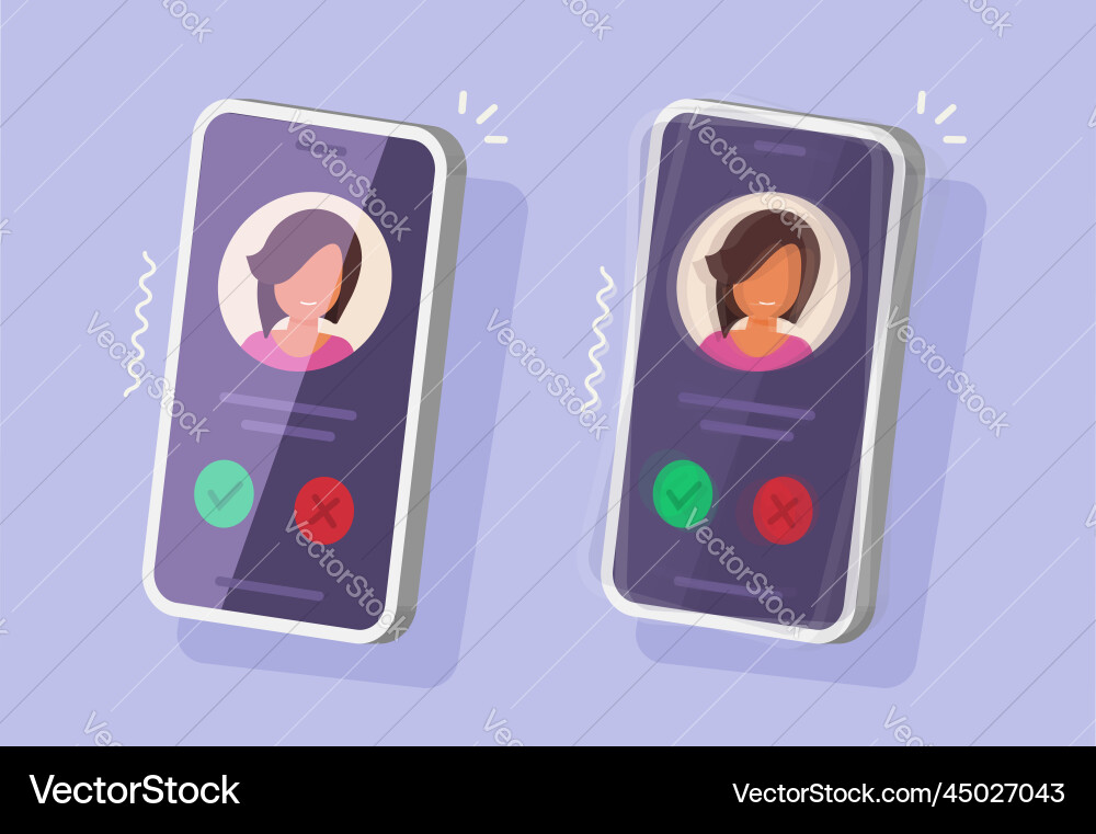 Cell phone ringing 3d or calling cellphone Vector Image
