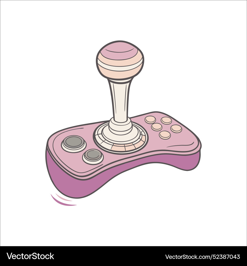 Video game joystick controller Royalty Free Vector Image