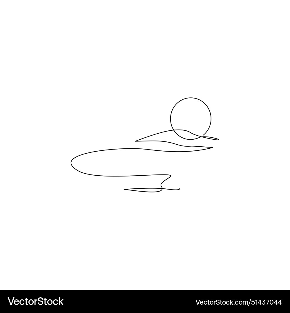 Abstract mountain range landscape flat scenery Vector Image