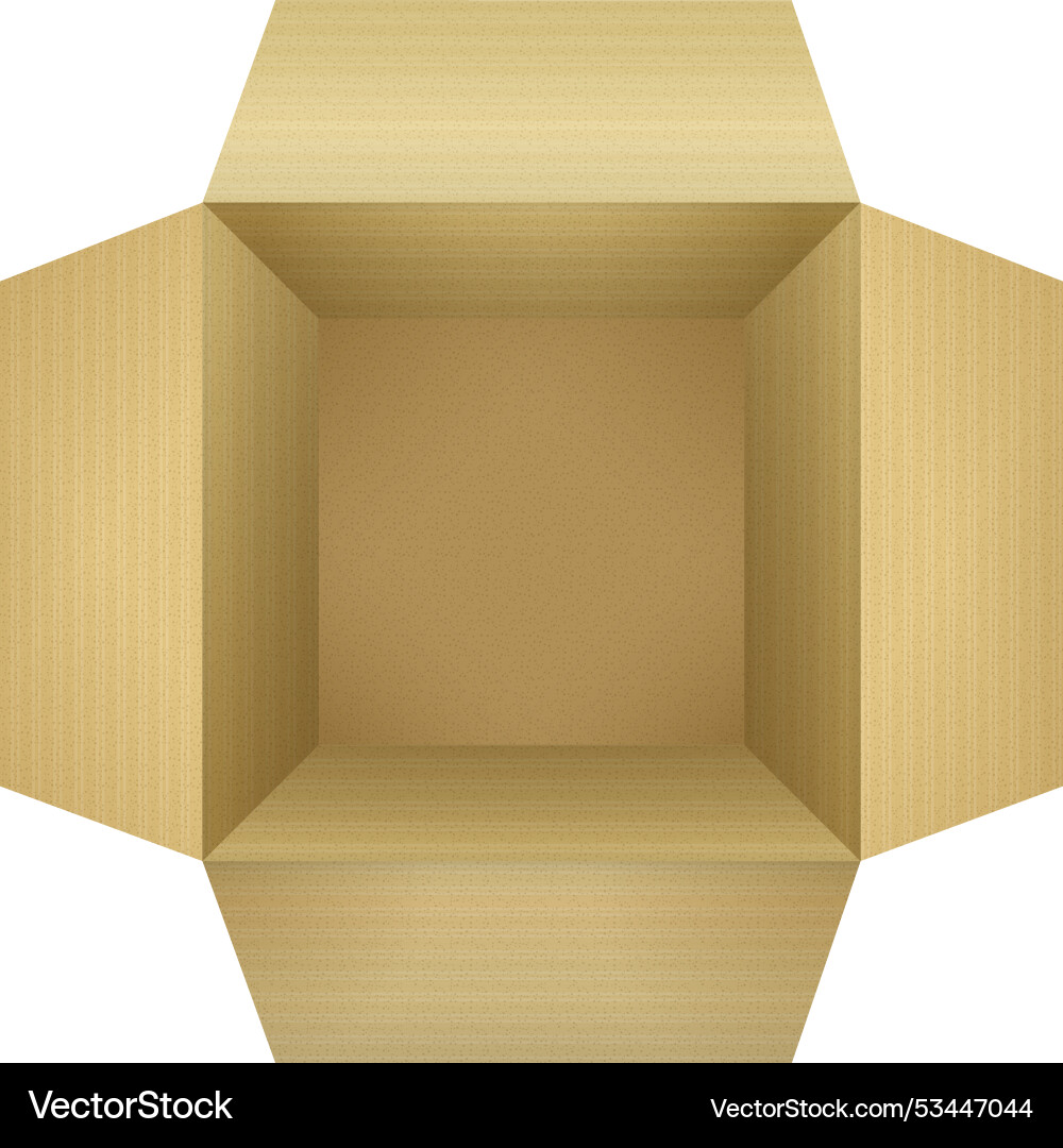 Corrugated cardboard box Royalty Free Vector Image