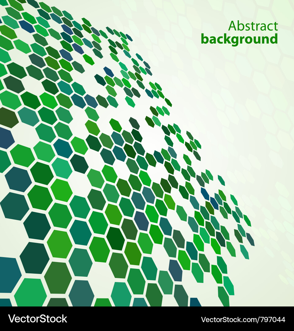 Green abstract digital background Royalty Free Vector Image