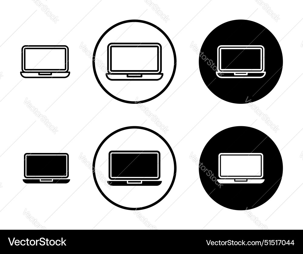 Laptop icon Royalty Free Vector Image - VectorStock