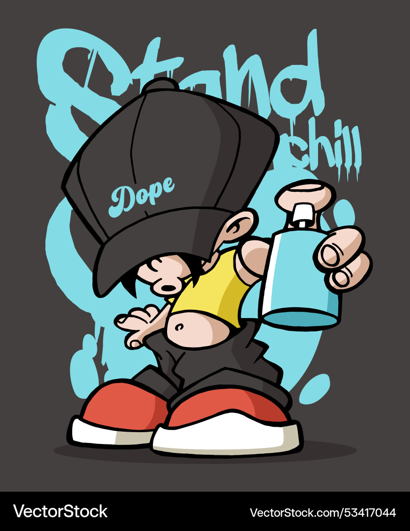 Stand chill Royalty Free Vector Image - VectorStock