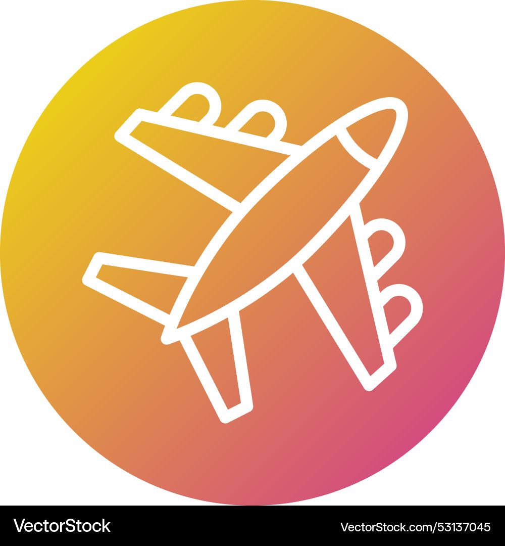 Airplane icon design Royalty Free Vector Image