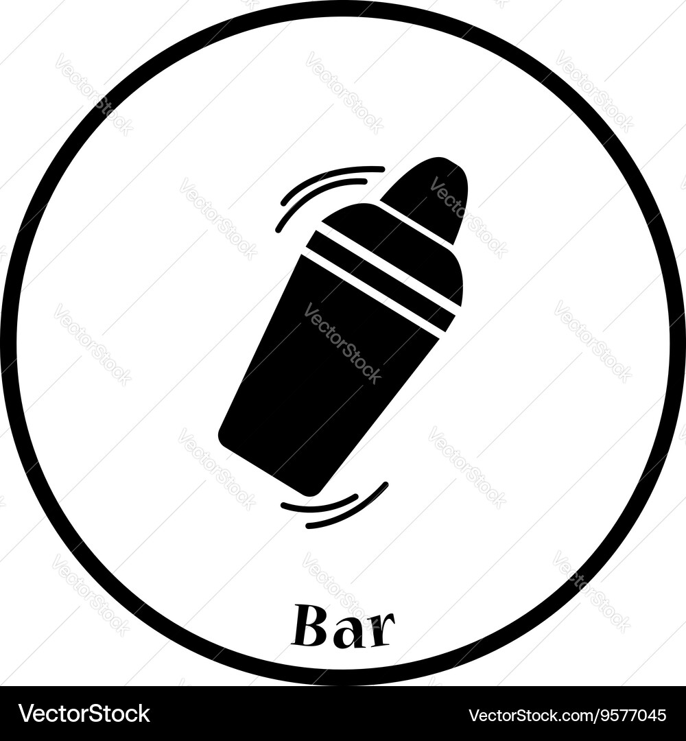 Bar shaker icon Royalty Free Vector Image - VectorStock