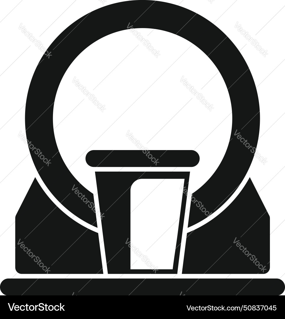 Resonance tomography device icon simple Royalty Free Vector