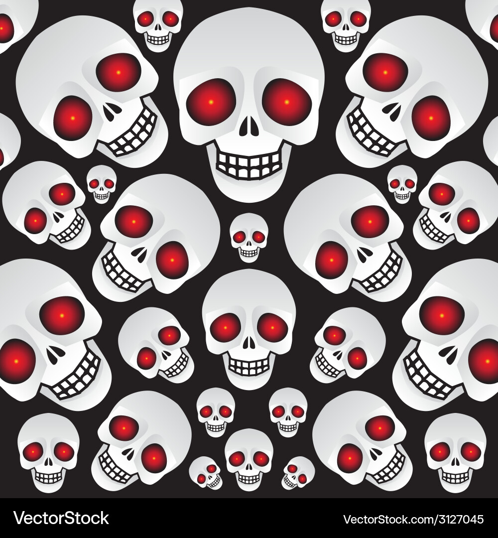 Skull Pattern Royalty Free Vector Image - VectorStock